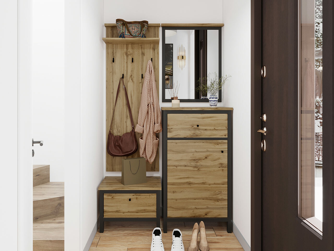 Комплект за антре Bryan A100 - Мебели за антре | Mebeli.bg