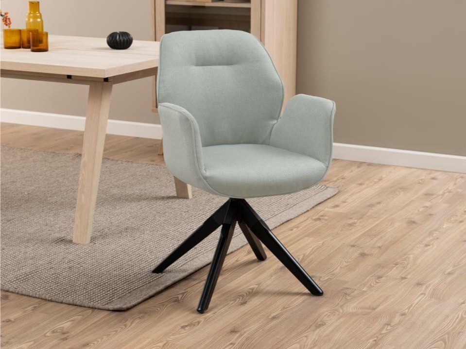 Стол Norsica 392 (Светло сив + Черен) - Мебели за хол | Mebeli.bg